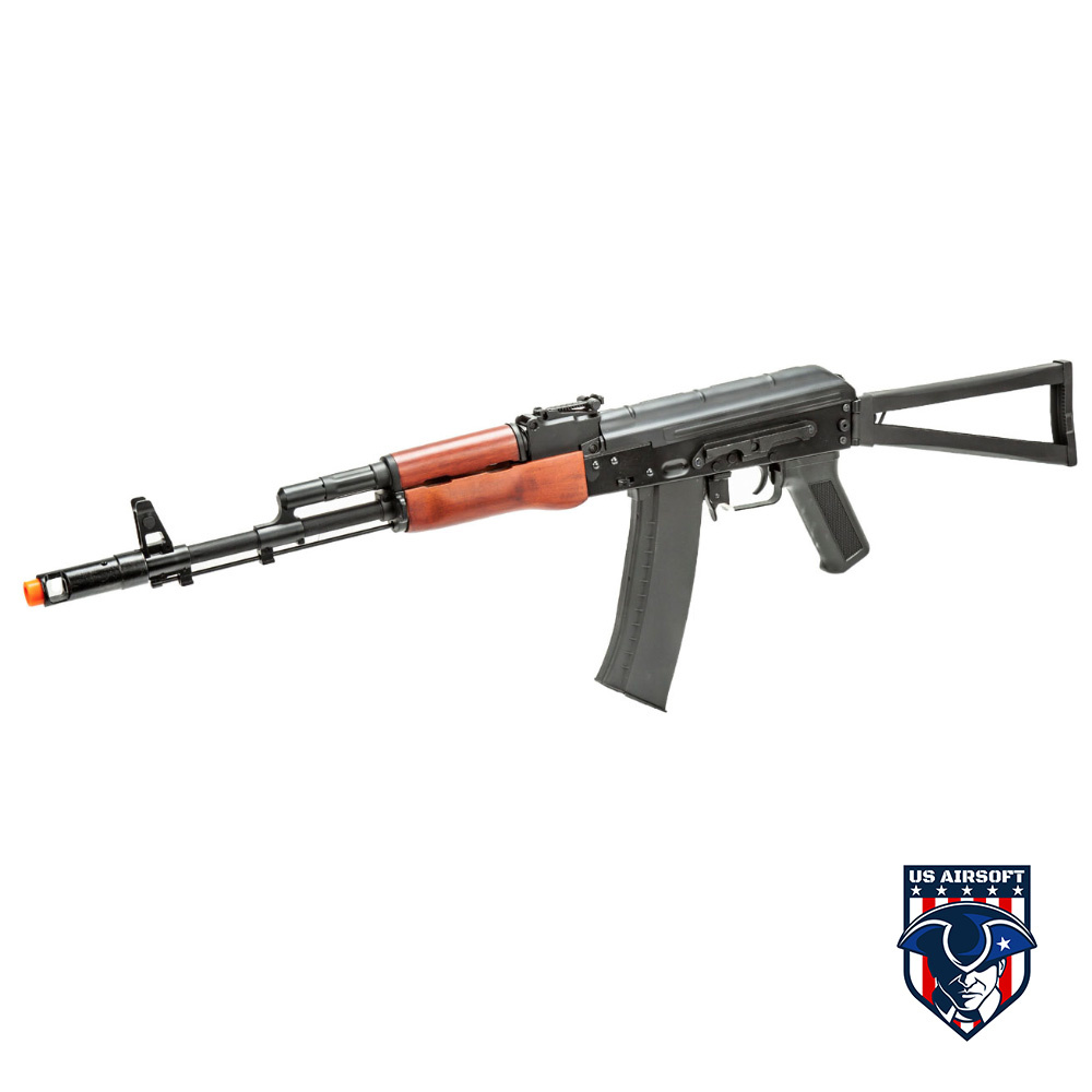 Lancer Tactical AK-Series AK-74N AEG w/ Skeleton Folding Stock (Real ...