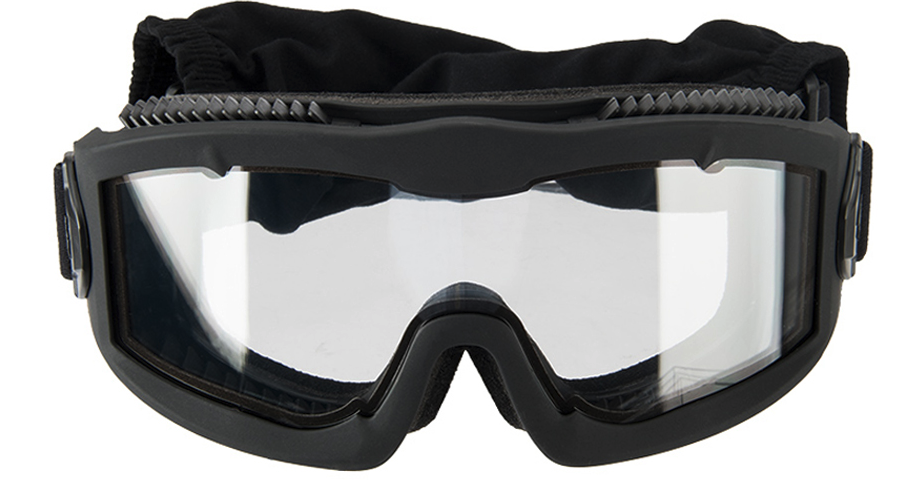LANCER TACTICAL AERO PROTECTIVE BLACK AIRSOFT GOGGLES (CLEAR LENS) - US ...