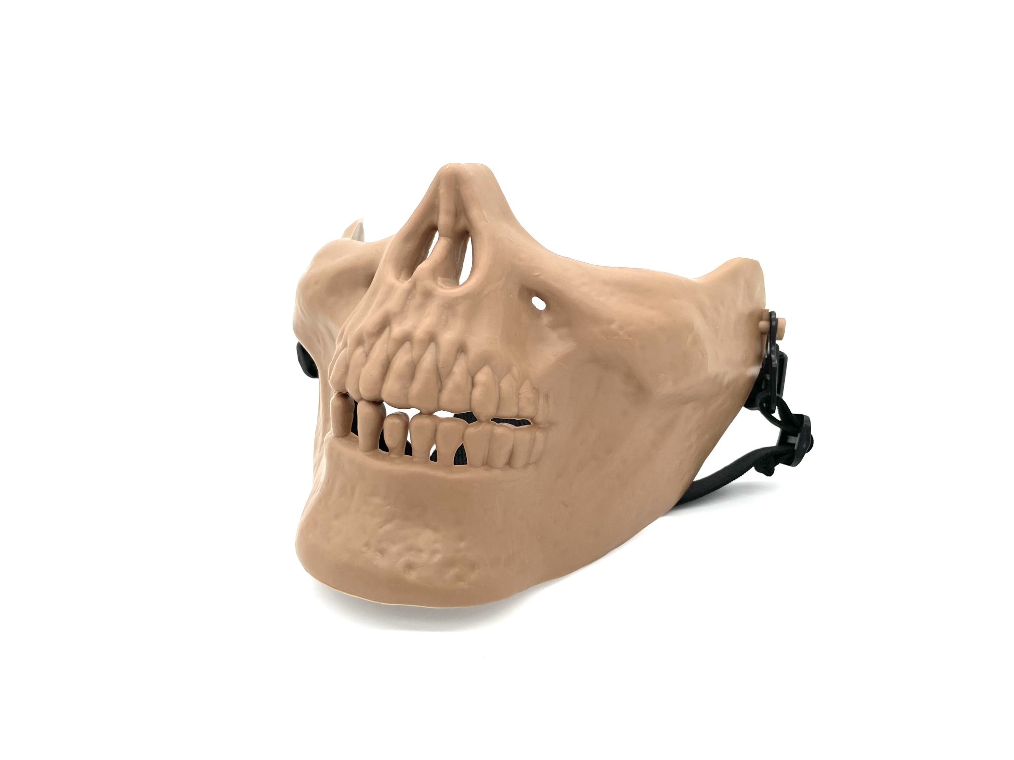 M03 Cacique Skull Gen 3 HALF Face Mask - Desert Tan - US Airsoft, Inc.
