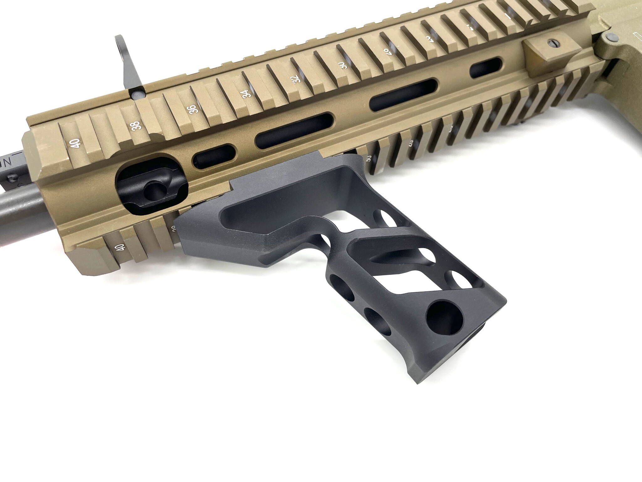 WADSN CNC Picatinny Long Angled Grip (Black) - US Airsoft, Inc.