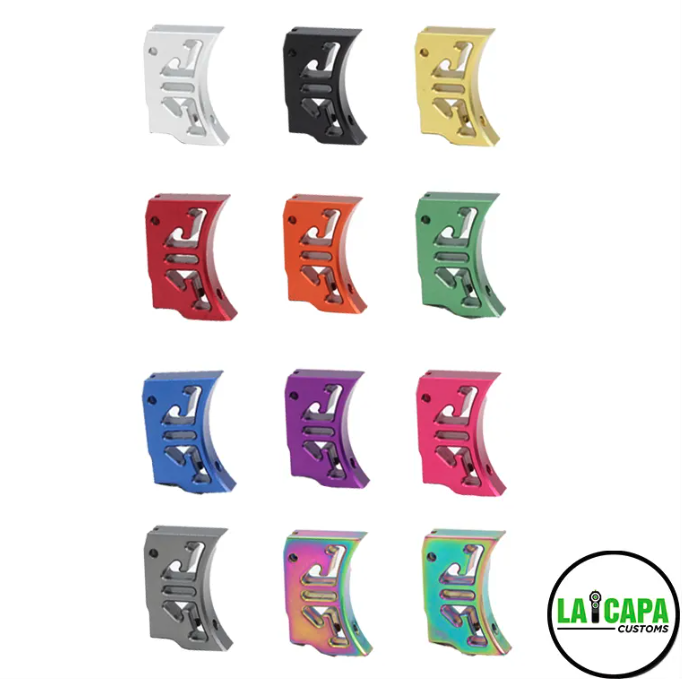 LA Capa Customs “S1” Curved Trigger For Hi Capa (Black) - US Airsoft, Inc.