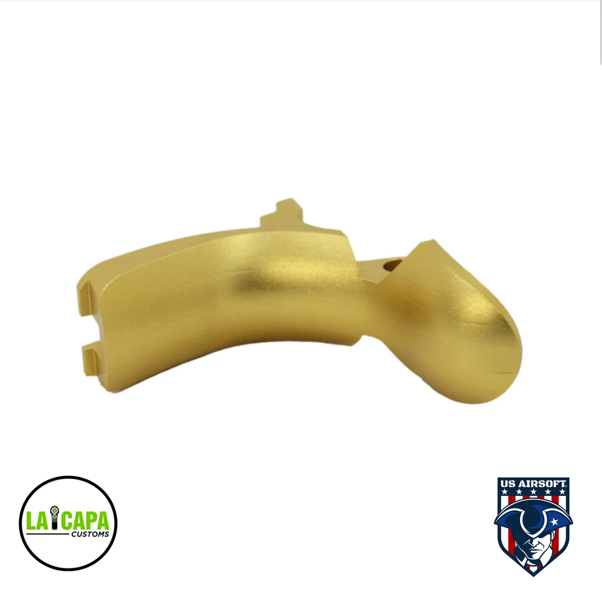 LA Capa Customs 7075 Grip Safety for Hi Capa - Gold - US Airsoft, Inc.
