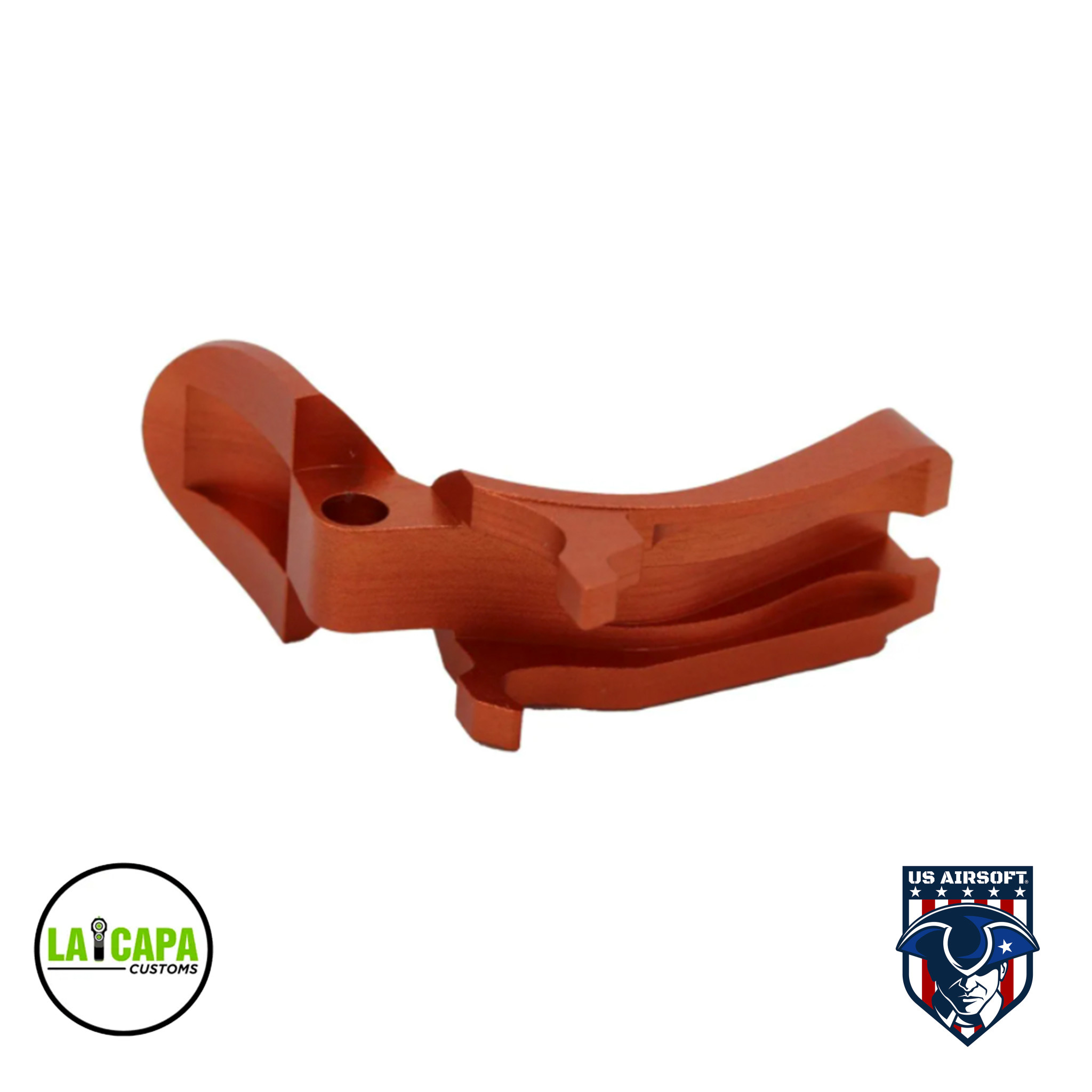 LA Capa Customs 7075 Grip Safety for Hi Capa - Orange - US Airsoft, Inc.