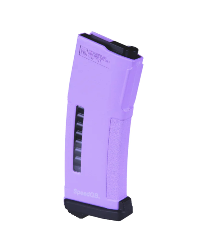 PTS X SPEED QB ENHANCED POLYMER MAGAZINE (AEG) Purple - US Airsoft, Inc.