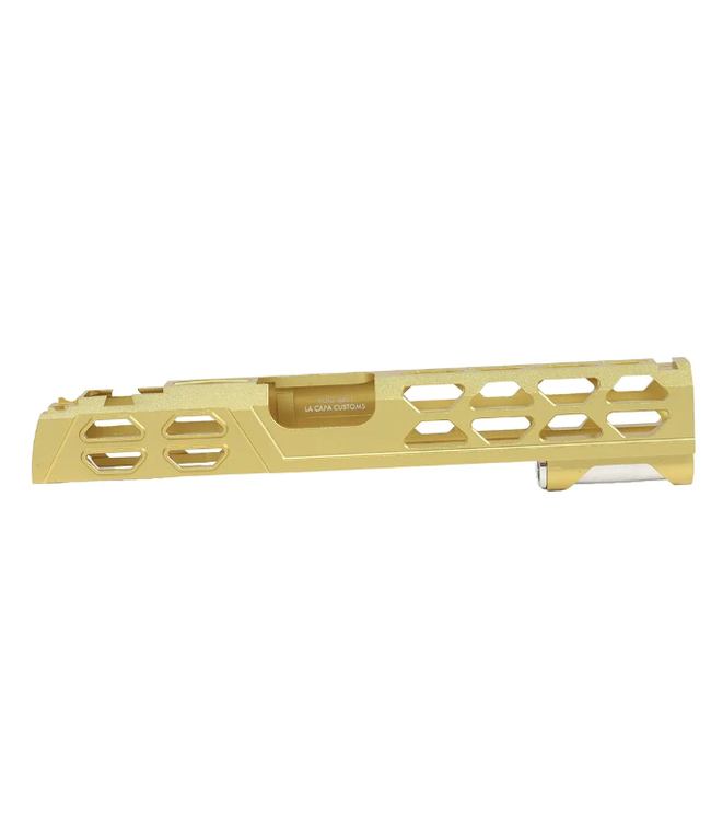 LA Capa Customs V2 “Defender” Magwell for Hi Capa (Gold) - US Airsoft, Inc.