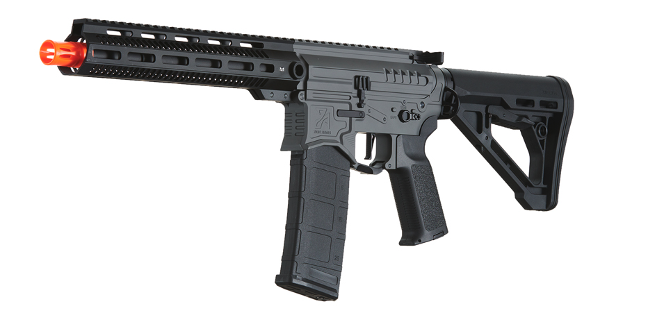 Lancer Tactical Zion Arms R15 Mod 0 Long Rail Airsoft Rifle with Delta ...