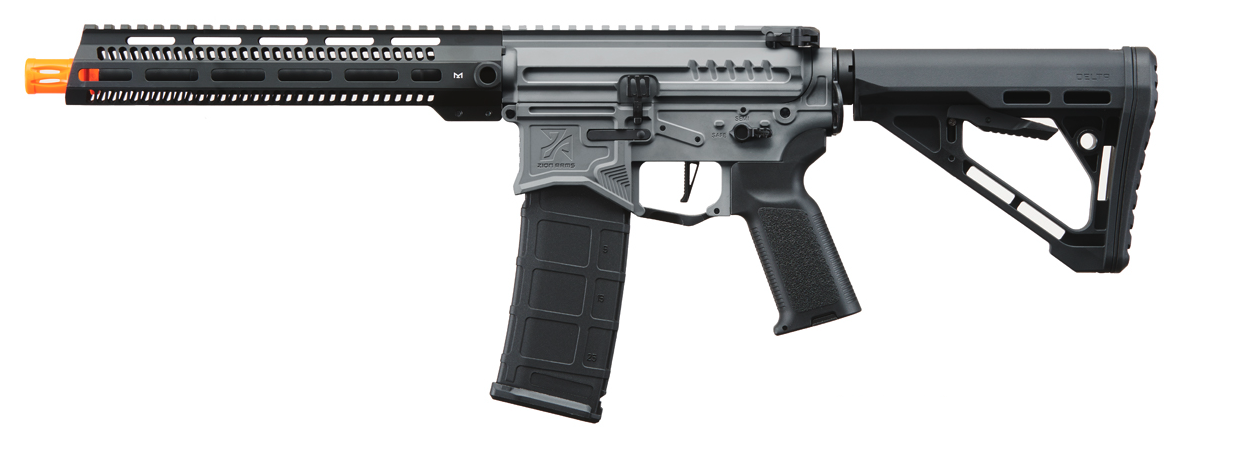 Lancer Tactical Zion Arms R15 Mod 0 Long Rail Airsoft Rifle with Delta ...