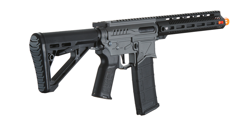 Lancer Tactical Zion Arms R15 Mod 0 Long Rail Airsoft Rifle with Delta ...