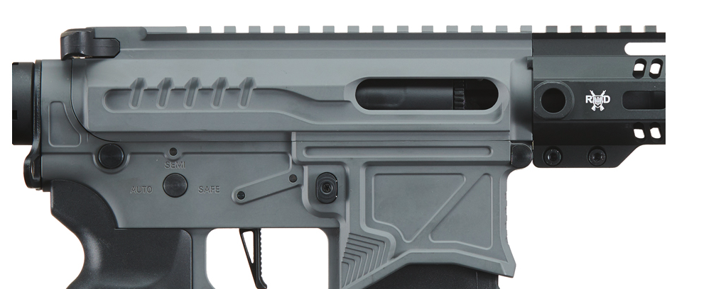 Lancer Tactical Zion Arms R15 Mod 0 Long Rail Airsoft Rifle with Delta ...