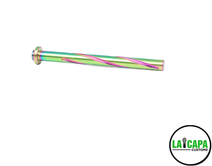 LA Capa Customs Duralumin 5.1 Tornado Guide Rod for Hi Capa (Green Rainbow) - US Airsoft, Inc.