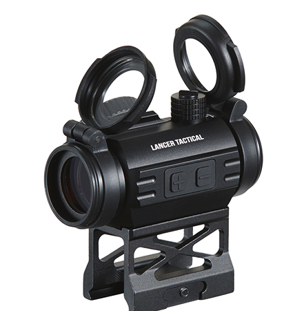 Lancer Tactical Micro Red Dot Sight with Riser Mount (Color: Black ...