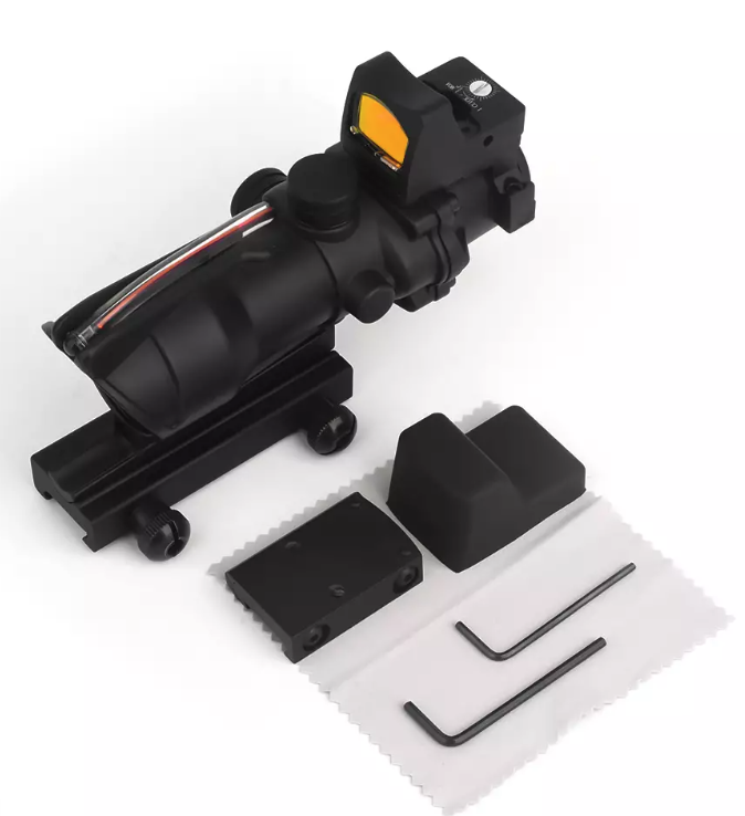 ACOG 4X32C Red Dot Illumination Source Fiber With RMR Sight (Black ...