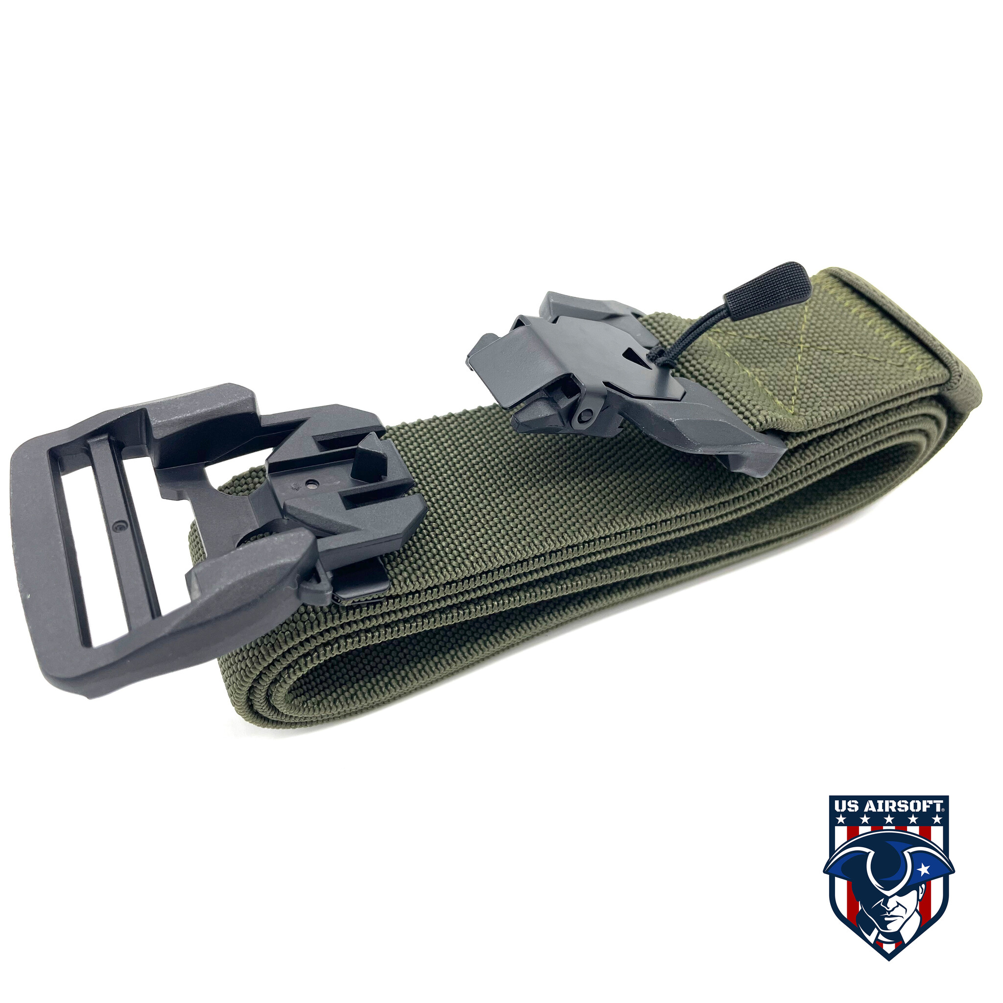 Flexible Tactical Belt With PC Quick Buckle (OD Green) - US Airsoft, Inc.