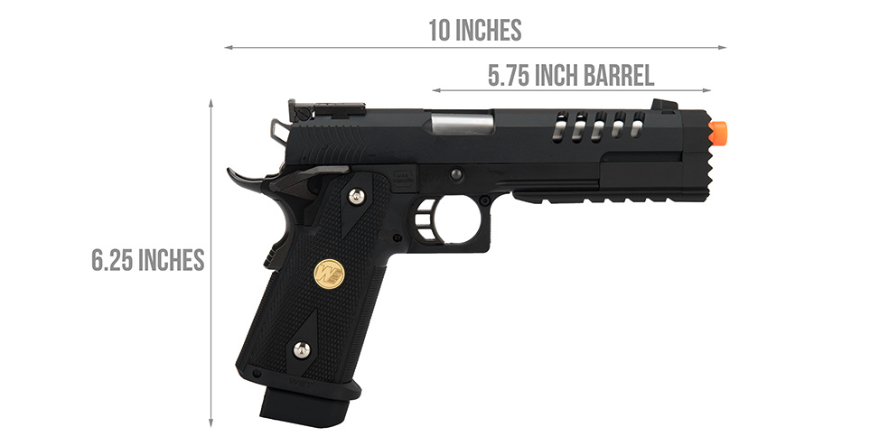 WE Tech 1911 Hi-Capa Custom "Hyper Strike" Gas Blowback Airsoft Pistol ...