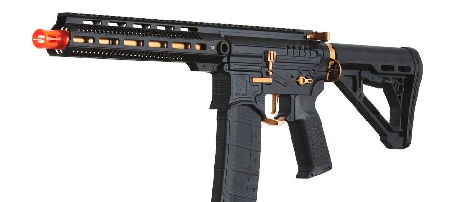 Zion Arms R15 Mod 1 Long Rail Airsoft Rifle with Delta Stock (Color ...