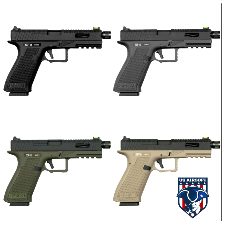 Novritsch SSP-18 Gas Blowback Pistol (Black) - US Airsoft, Inc.