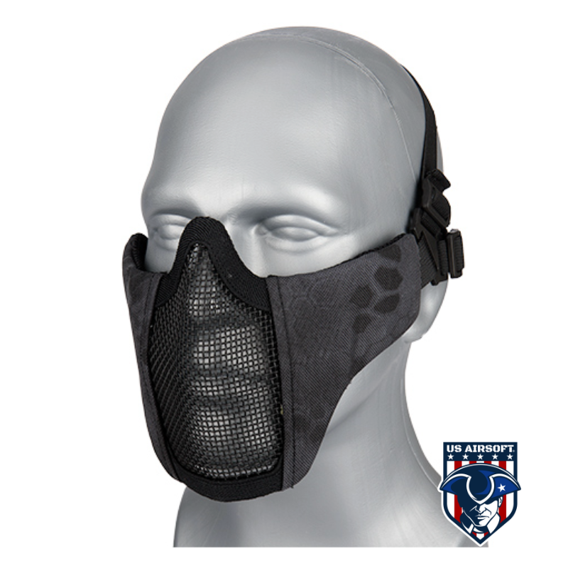 AC-642TP WOSPORT STEEL MESH NYLON LOWER FACE MASK (TYP) - US Airsoft, Inc.
