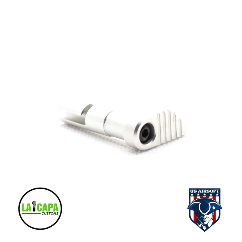 LA Capa Customs 7075 Magazine Catch for Hi Capa (Silver) - US Airsoft, Inc.