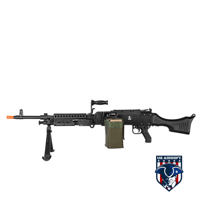 Lancer Tactical Lancer Tactical Full Metal M240 Airsoft Aeg Squad