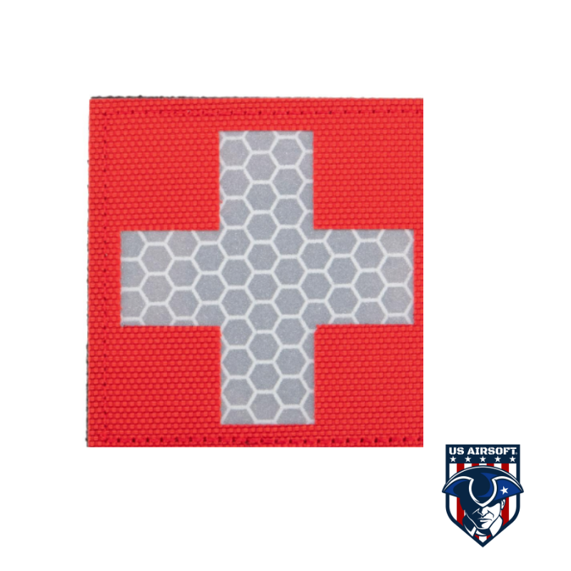 Matrix Reflective Medic Patch w/ Nylon Bordering (Color: Red / White ...