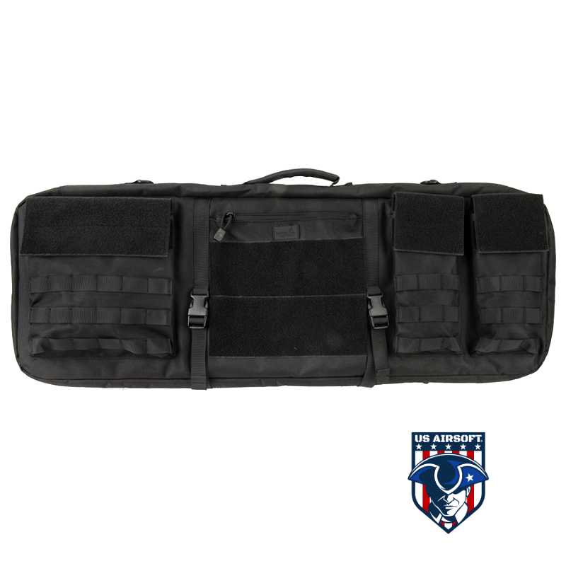 LANCER TACTICAL 1000D NYLON 3-WAY CARRY 35" DOUBLE RIFLE GUN BAG (BLACK ...