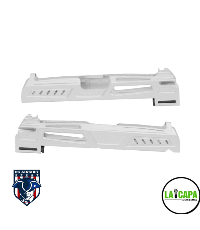 LA Capa Customs V2 “Defender” Magwell for Hi Capa (Red) - US Airsoft, Inc.