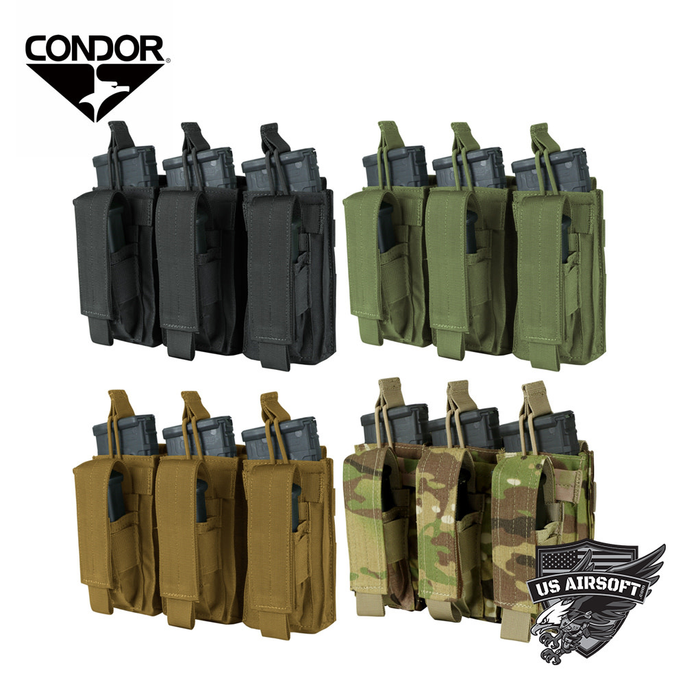 Condor Triple Kangaroo Mag Pouch M4/Pistol (MA55) - US Airsoft, Inc.