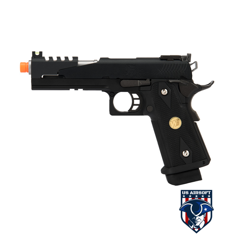 WE Tech Hi Capa 5.1 "Dragon" M1911 Gas Blowback Airsoft Pistol (BLACK ...