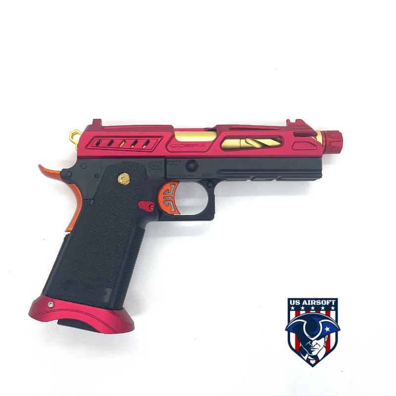 US Airsoft | Red & Orange COBRA 4.3 Hi-Capa Custom Build - US Airsoft, Inc.