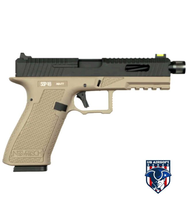 Novritsch SSP-18 Gas Blowback Pistol (TAN) - US Airsoft, Inc.