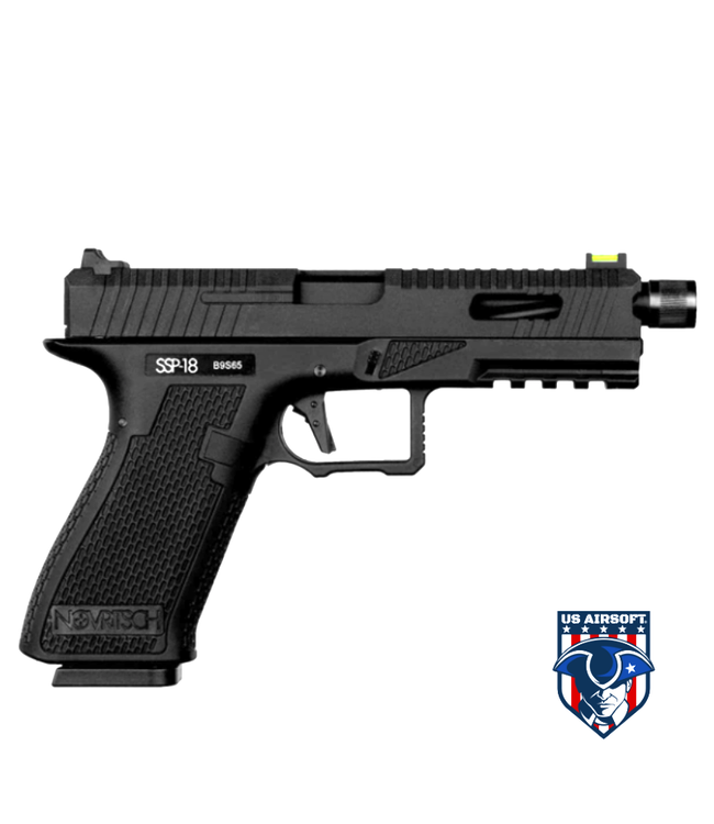 Vorsk Airsoft Tactical VM9 Gas Blowback Pistol - Black/Dark Earth - US ...