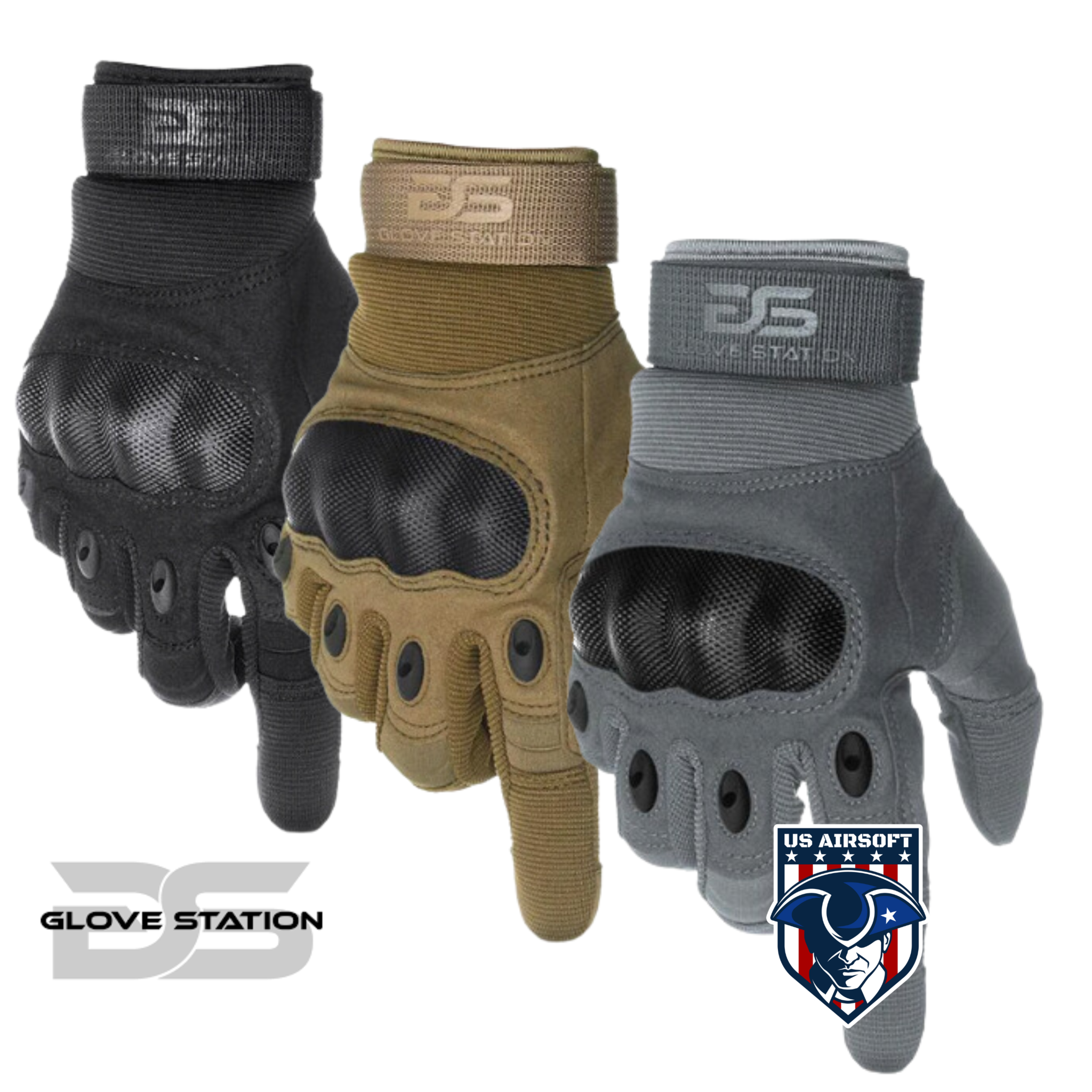 Glove Station - The Combat Hard Knuckle Gloves - All Colors - US ...