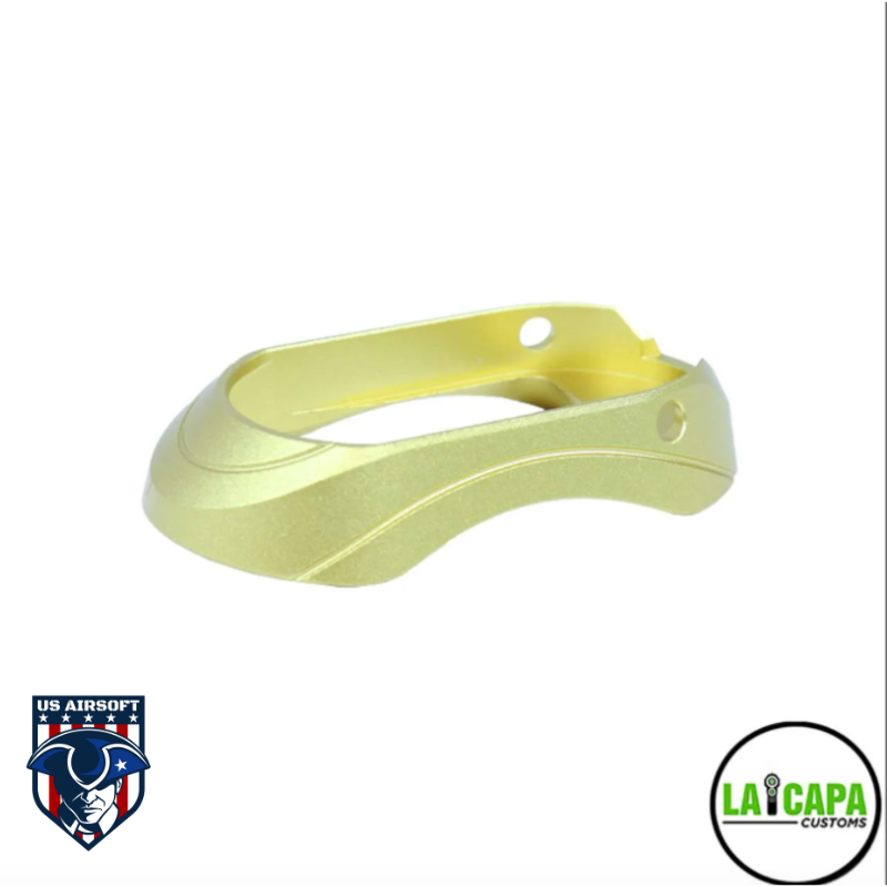 LA Capa Customs V2 “Defender” Magwell for Hi Capa (Gold) - US Airsoft, Inc.