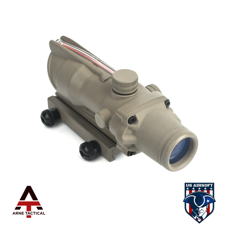 Arne Tactical ACOG 4x32c Red Dot Illumination Source Fiber (Dark Earth ...