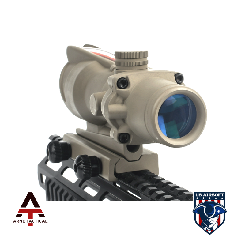Arne Tactical ACOG 4x32c Red Dot Illumination Source Fiber (Dark Earth ...