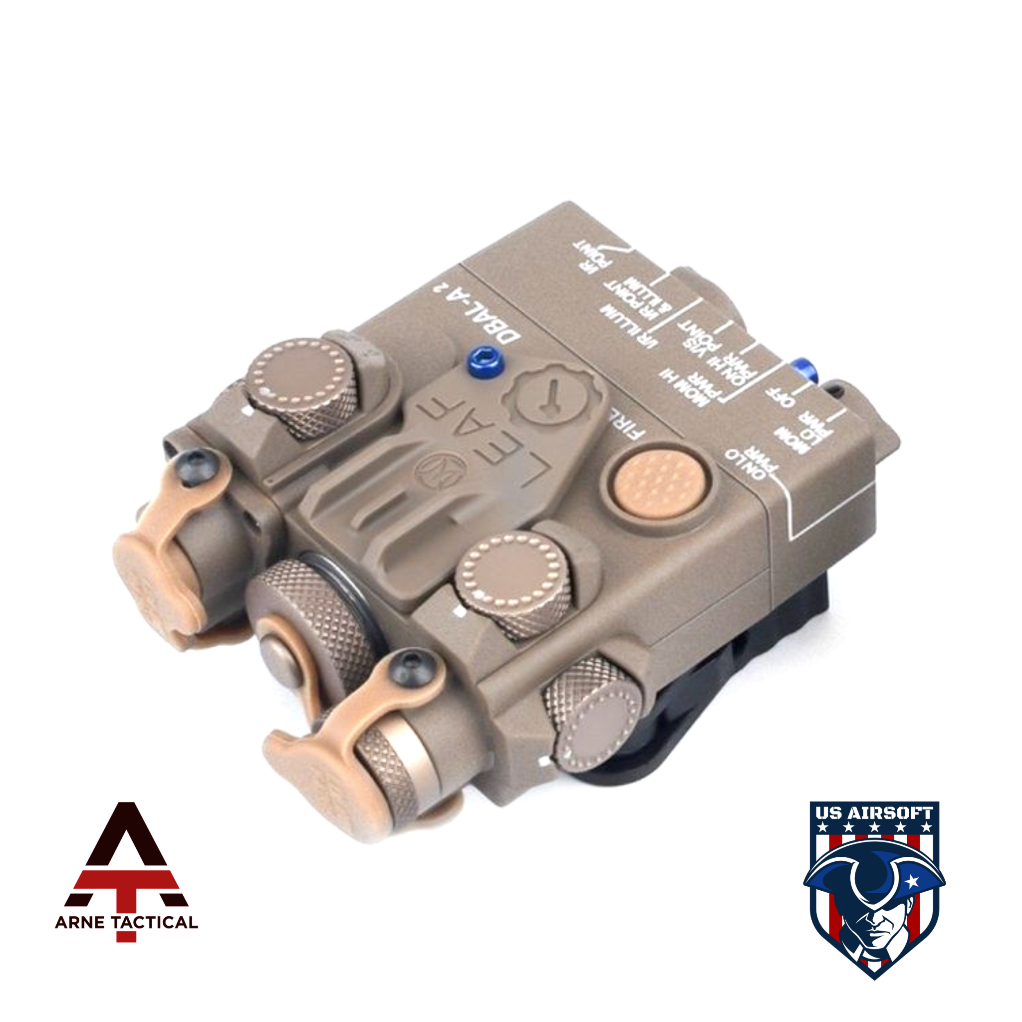 WADSN DBAL-A2 Red IR Aiming Laser Hunting Strobe Light (Dark Earth ...