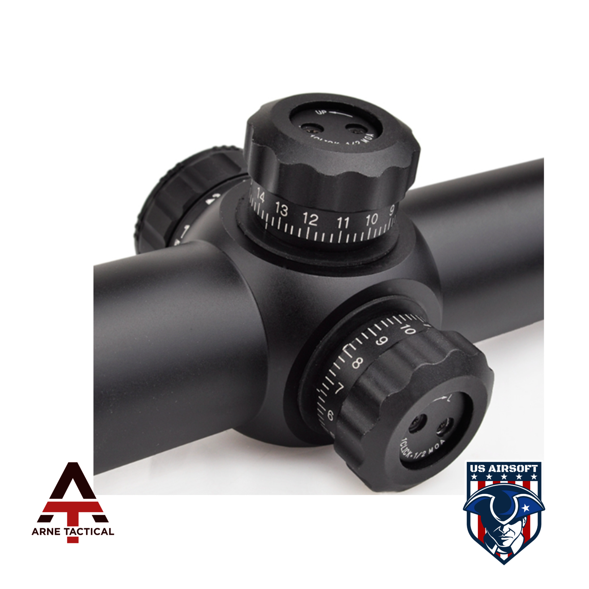 WADSN 1-4x24SE Tactical Scope(Red/Green Reticle) Black - US Airsoft, Inc.