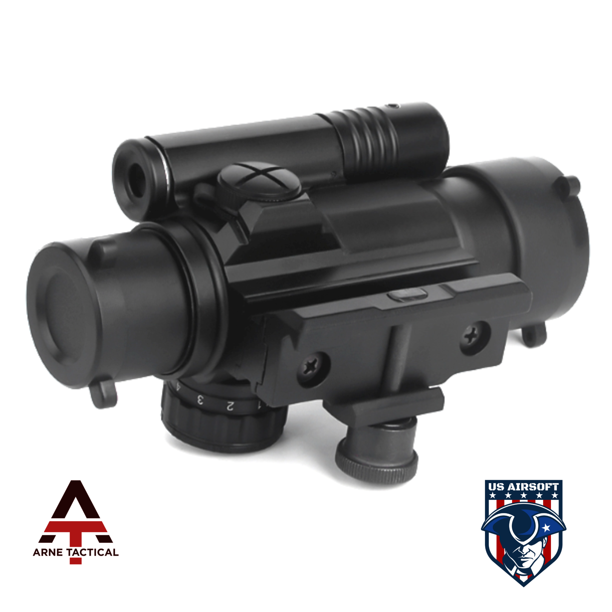 WADSN Red/Green Dot With L Shaped Mount (Black) - US Airsoft, Inc.