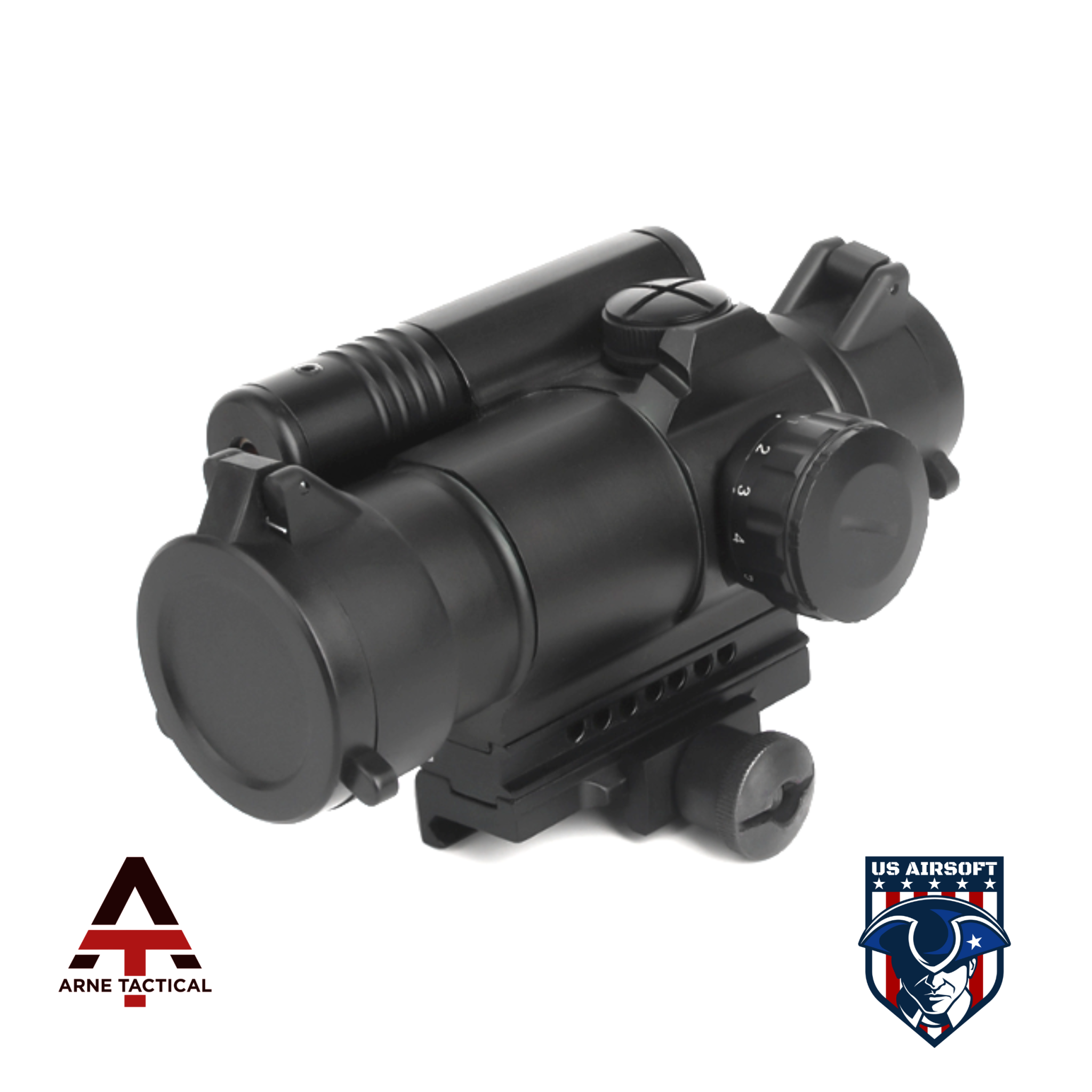 WADSN Red/Green Dot With L Shaped Mount (Black) - US Airsoft, Inc.