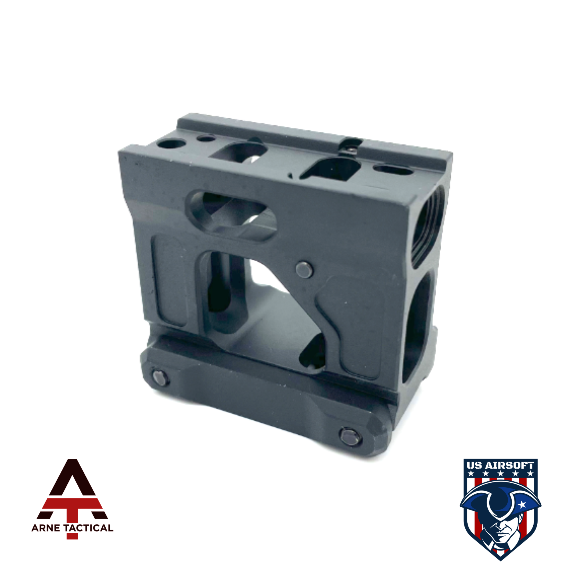 Arne Tactical Micro Red Dot Riser Mount - Black - US Airsoft, Inc.