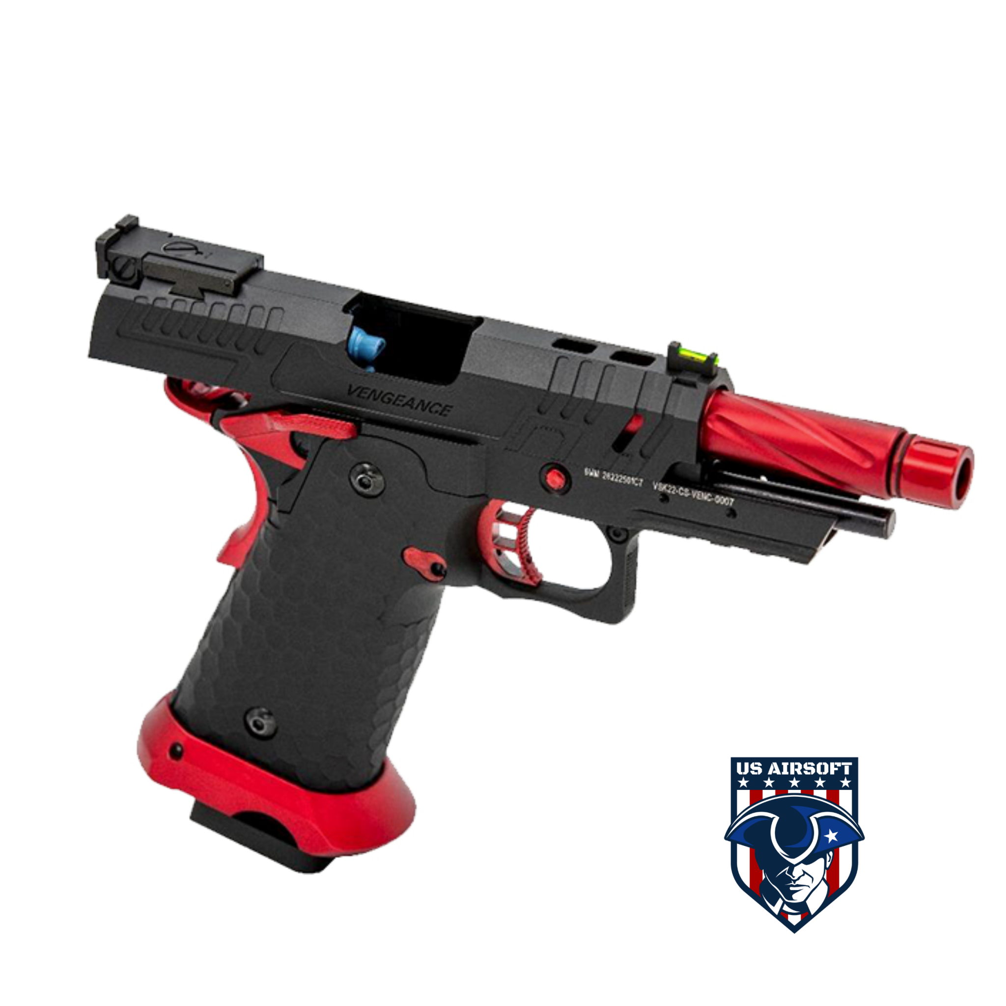 Vorsk Airsoft CS Compact Vengeance 3.8 Hi Capa - Red Match - US Airsoft ...