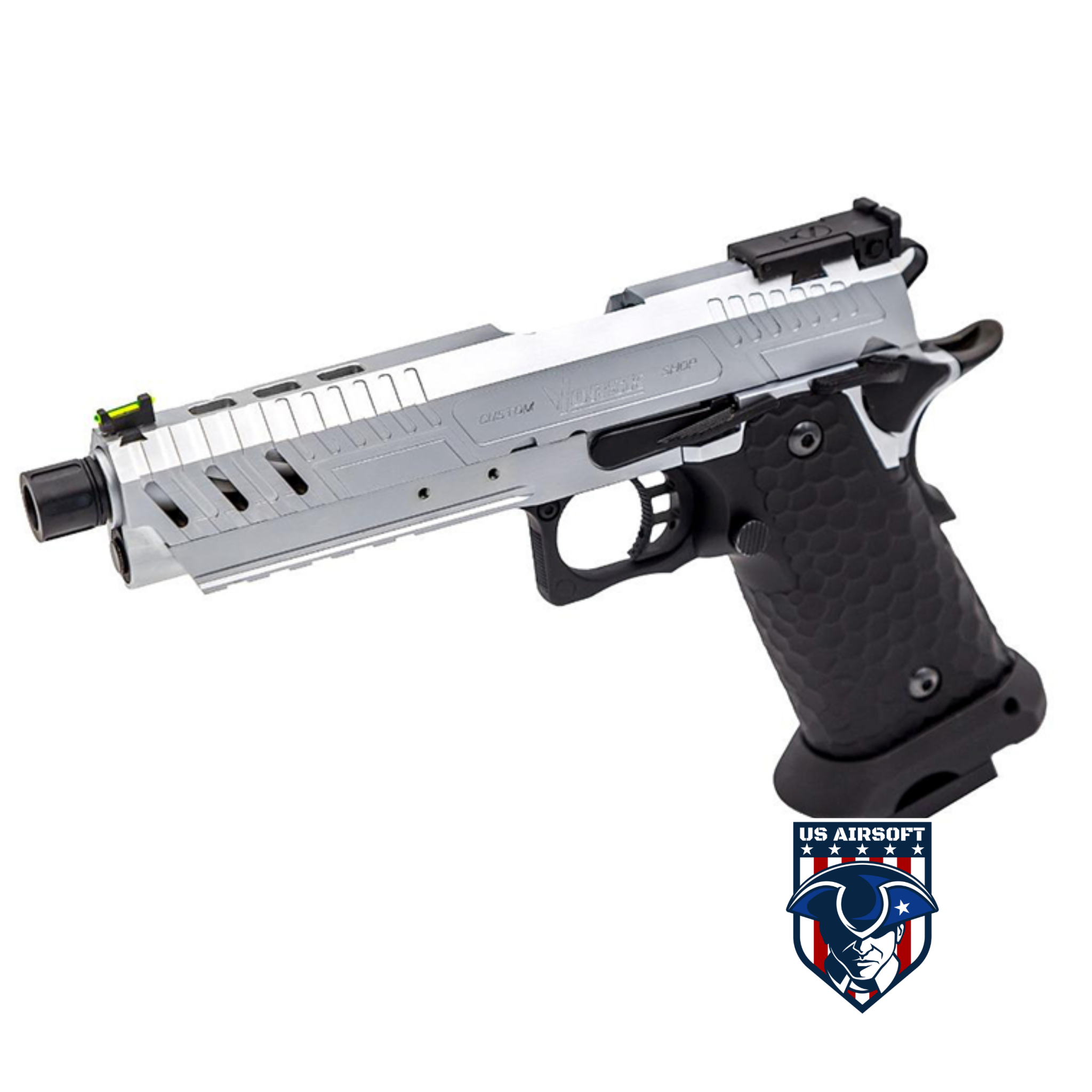 Vorsk Airsoft CS Vengeance 5.1 Hi Capa - Silver/Black - US Airsoft, Inc.