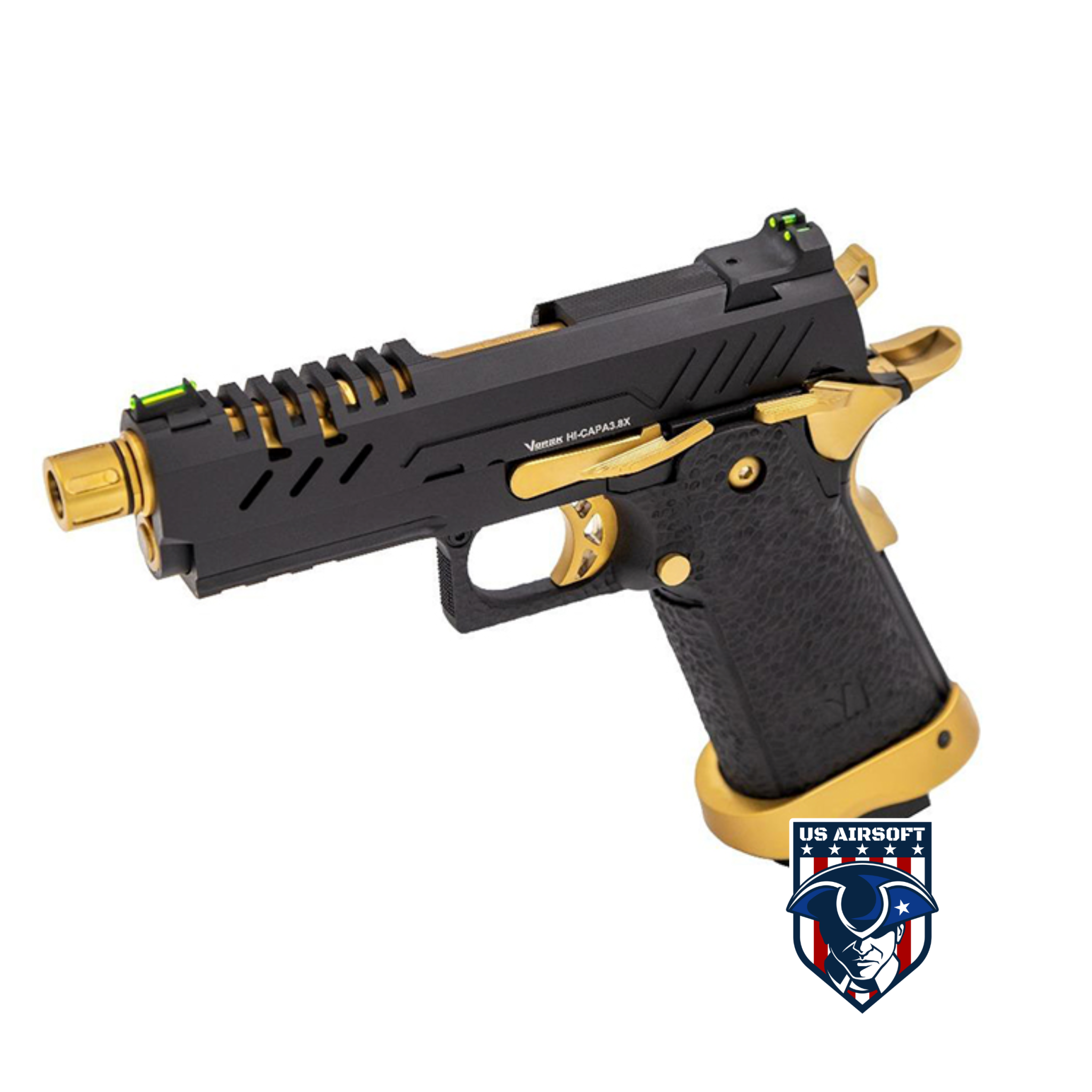 Vorsk Airsoft 3.8 Hi Capa Pro - Gold Match - US Airsoft, Inc.