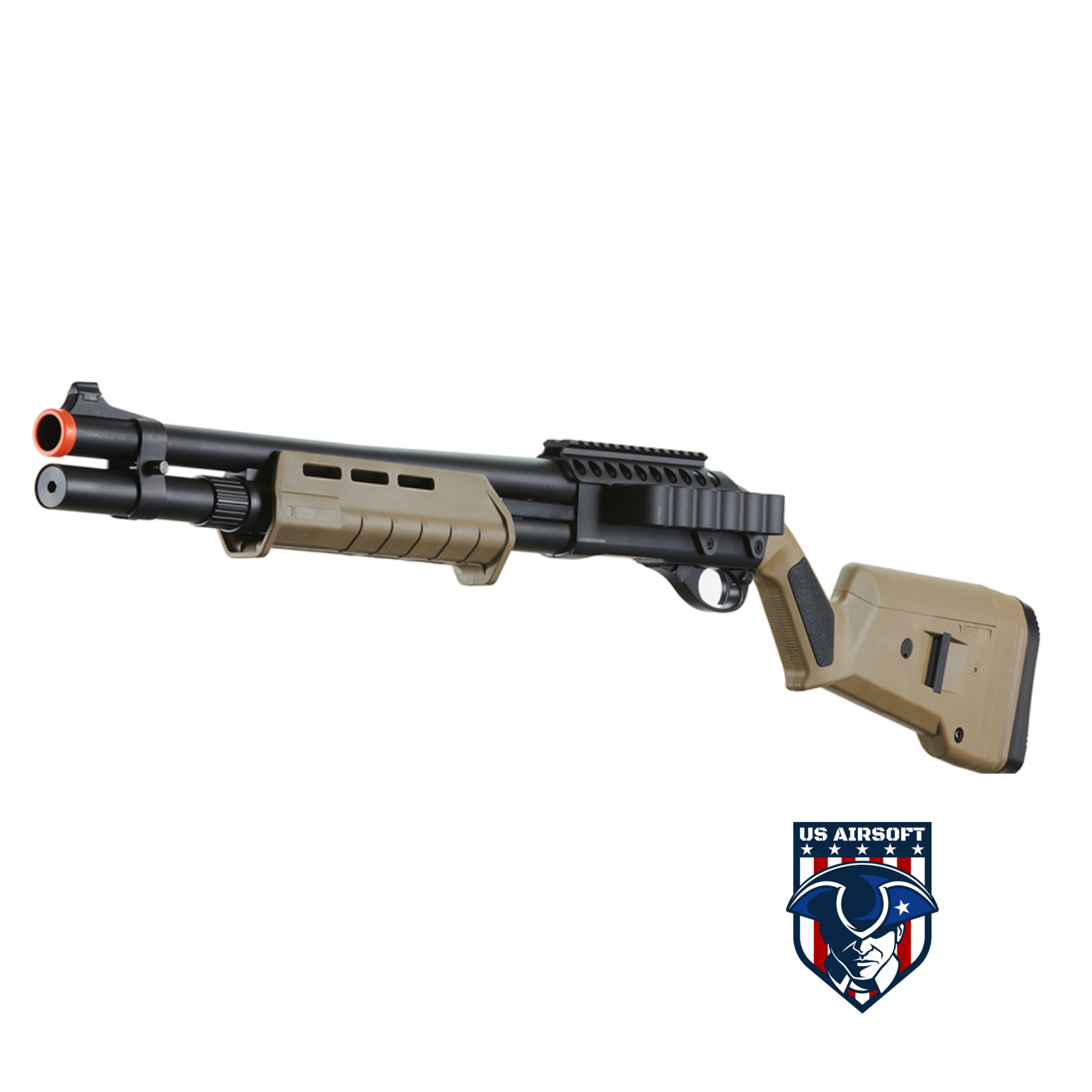 Golden Eagle Airsoft M870 MP M-LOK Style 3/6-Shot Pump Action Gas ...