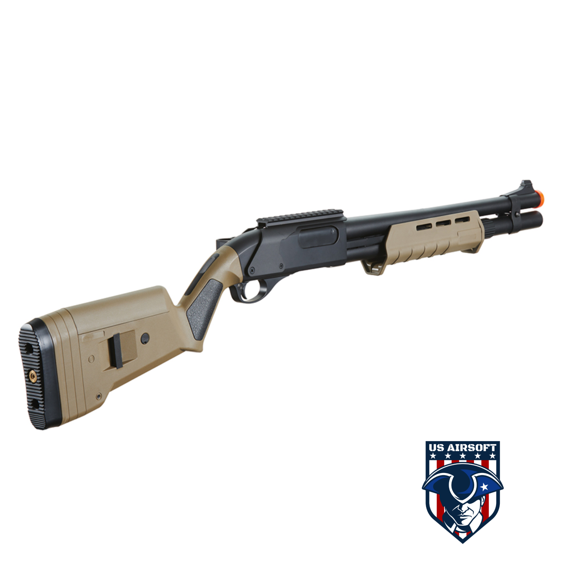 Golden Eagle Airsoft M870 MP M-LOK Style 3/6-Shot Pump Action Gas ...