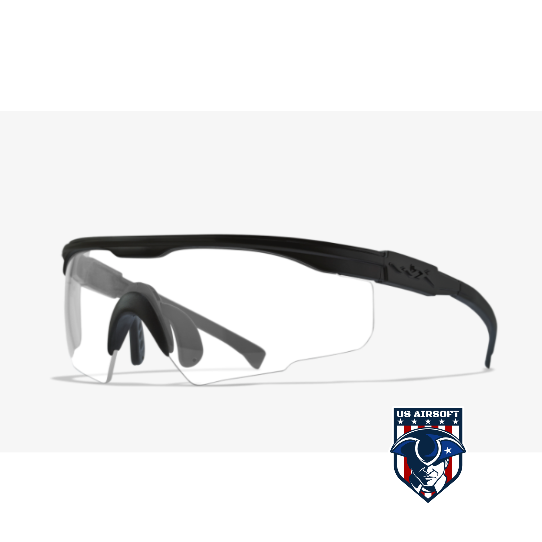 Wiley X PT-1 Grey / Clear / Matte Black Frame - US Airsoft, Inc.