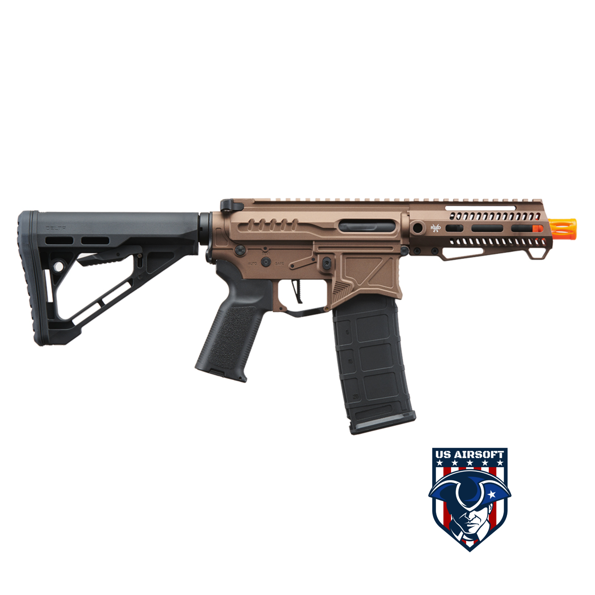 Zion Arms R15 Mod 1 Short Barrel Airsoft Rifle with Delta Stock (Color ...