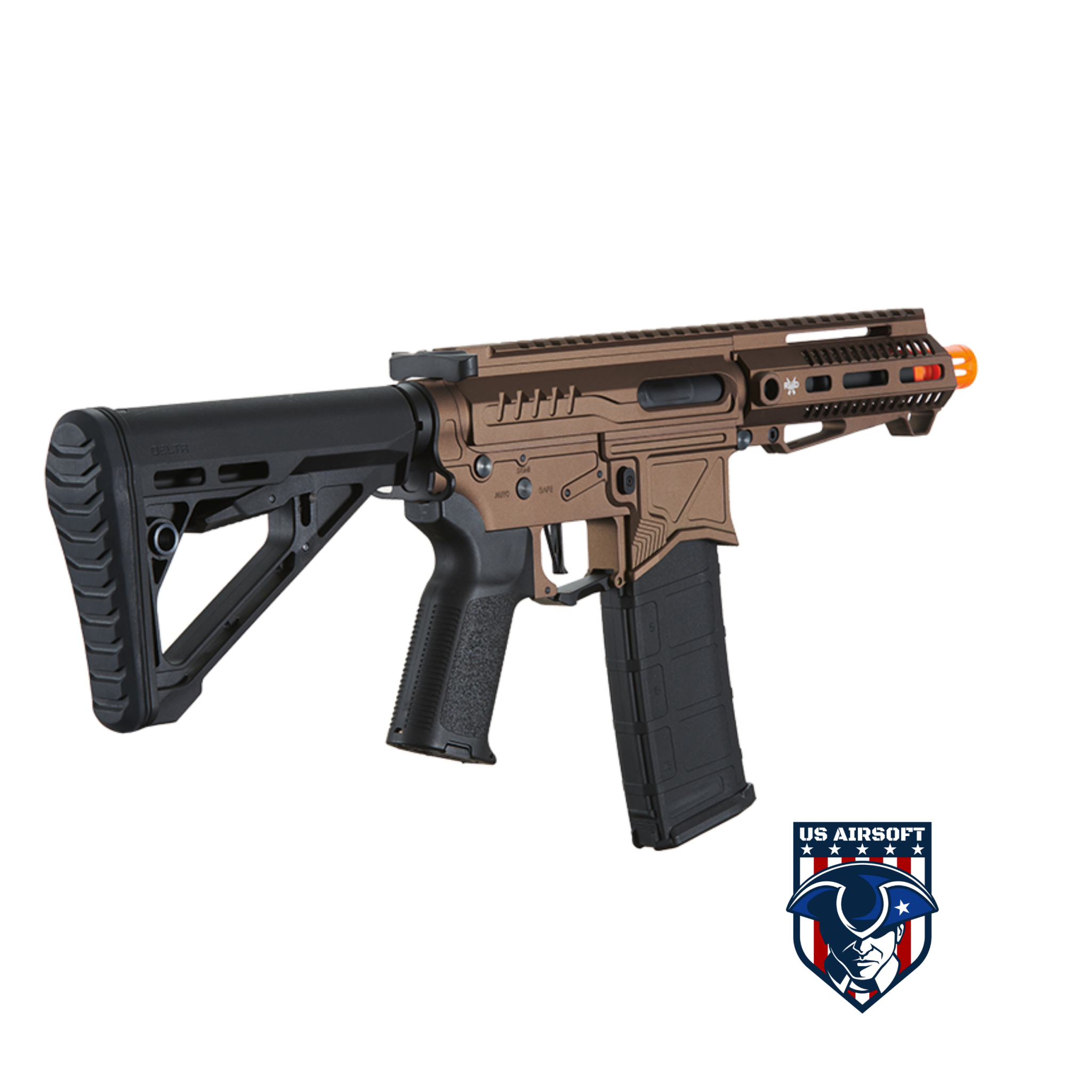 Zion Arms R15 Mod 1 Short Barrel Airsoft Rifle with Delta Stock (Color ...