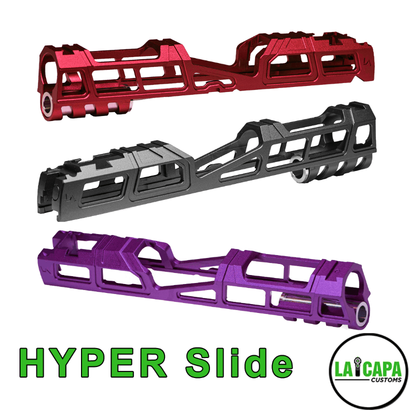 LA Capa Customs 5.1 “HYPER” Aluminum Slide - Grey - US Airsoft, Inc.