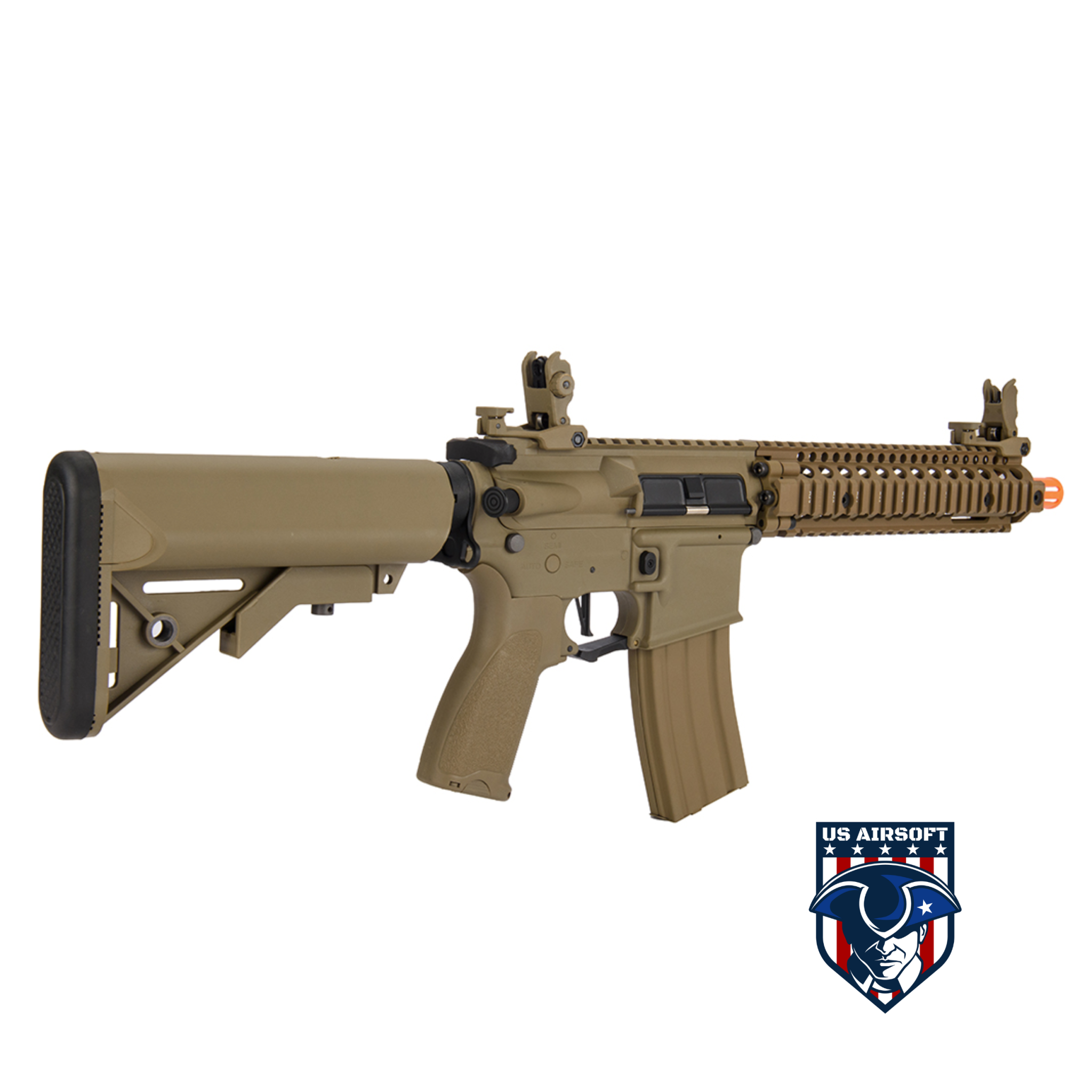 Lancer Tactical Hybrid Gen 2 Raider M4 Airsoft AEG Rifle (Color: Tan ...